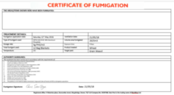 Fumigation Degassing | Pest Fumigation Ltd.